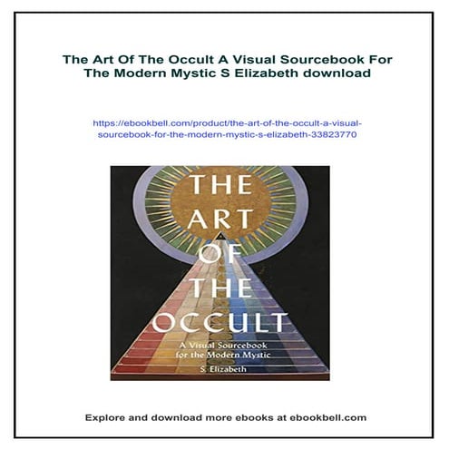 The Art Of The Occult A Visual Sourcebook For The Modern Mystic S ...