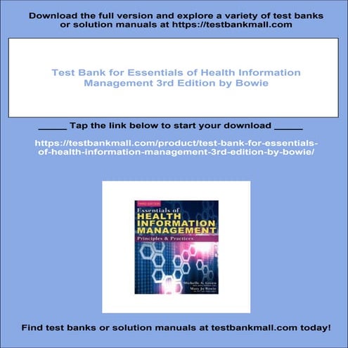 Basics of the U.S. Health Care System 2nd Edition Niles Test Bank | PDF