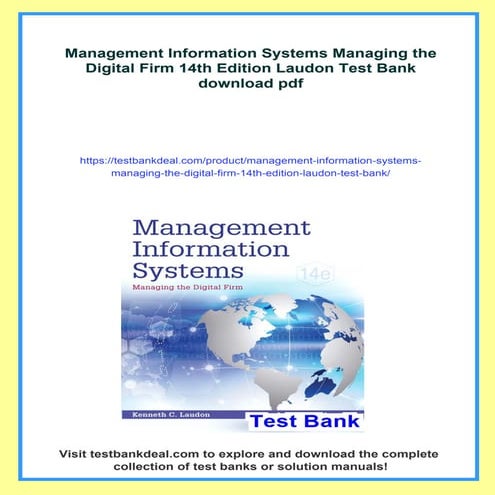 Management Information Systems Managing the Digital Firm 14th Edition ...