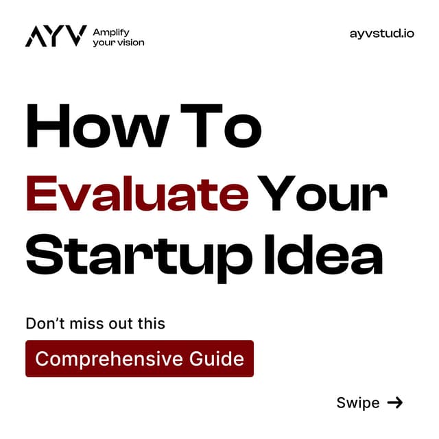 Evaluating your startup idea | PDF