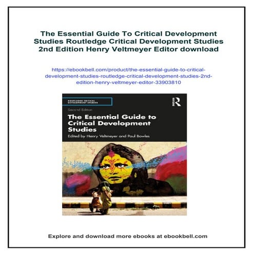 The Essential Guide To Critical Development Studies Routledge Critical ...