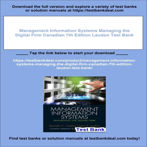Management Information Systems Managing the Digital Firm Canadian 7th ...
