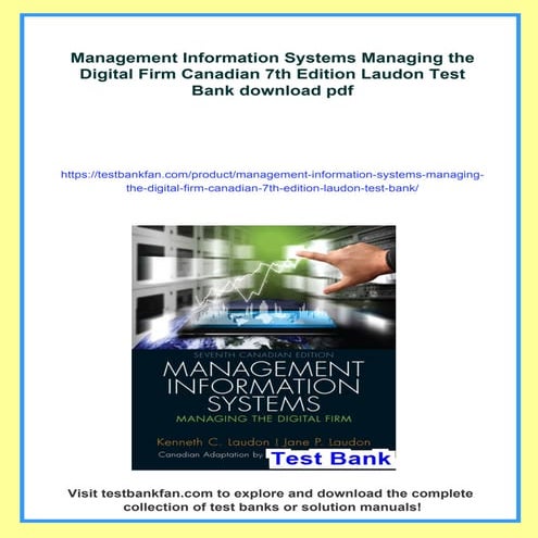 Management Information Systems Managing the Digital Firm Canadian 7th ...