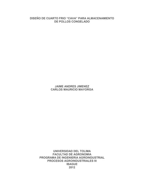 Sistemas de Congelacion en la Industria de Alimentos | PPT