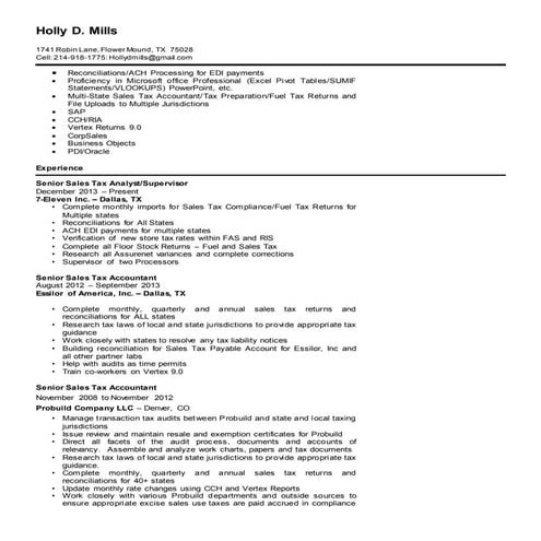 Holly Mills Resume 2015 | DOCX