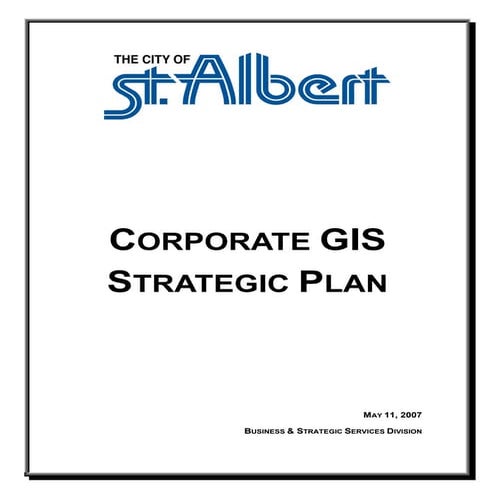 GIS Strategic Plan Final | PDF