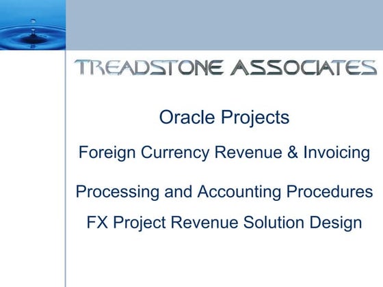 Oracle PPM Cloud Project Financial Management - Oracle Training | PPT