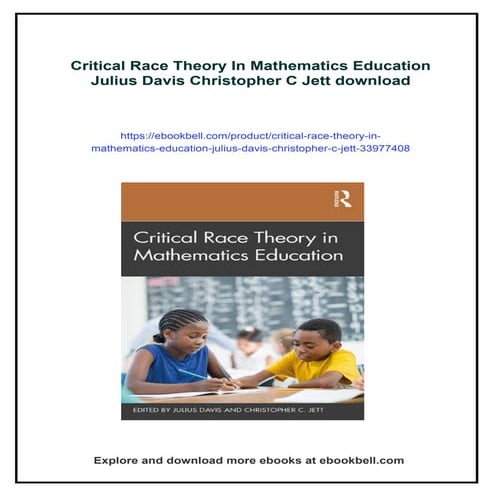 Critical Race Theory In Mathematics Education Julius Davis Christopher ...