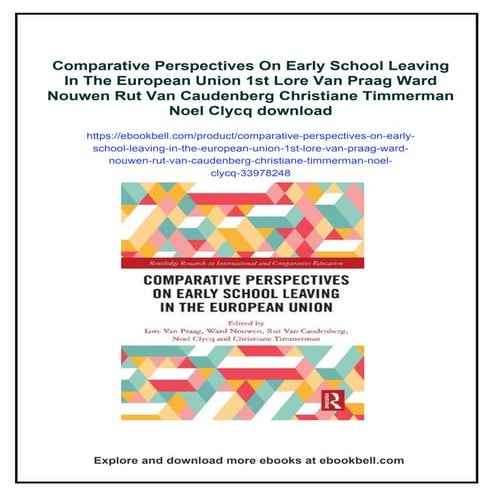 Comparative Perspectives On Early School Leaving In The European Union ...