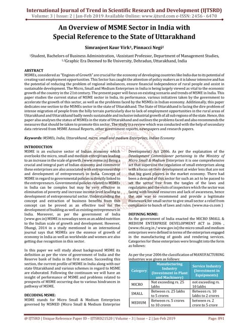 Role of MSME in Indian Economy | PPTX | Small and Medium-sized Business ...