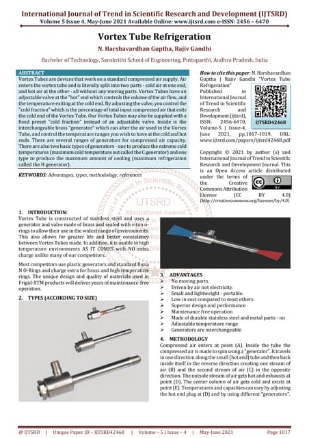 Vortex Tube Co00oling SysSSSStem 56.pptx | Science