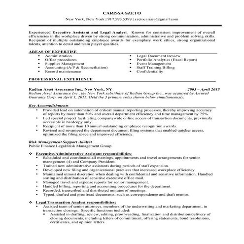 Resume-Szeto, Carissa 5-7-15 | PDF