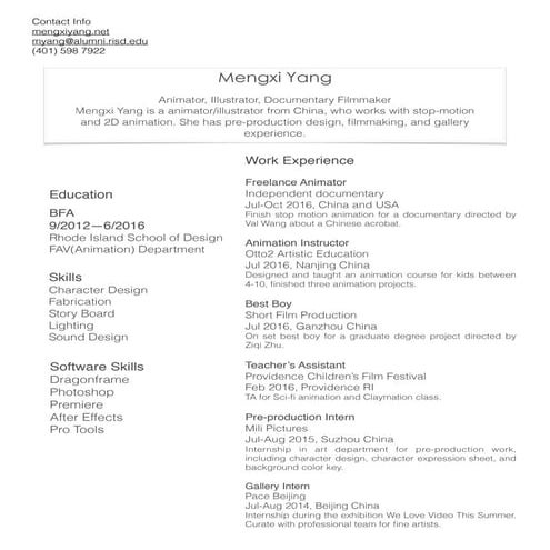 Resume2016 Pdf