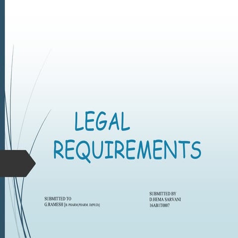 Legal requirements | PPTX