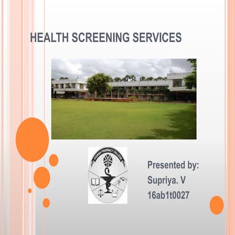 HEALTH SCREENING SERVICES | PPTX