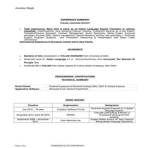 Jasmine Singh_latest resume_2016 | DOC