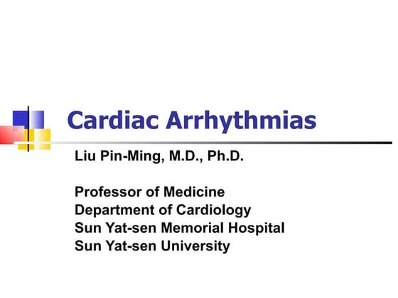 Arrhythmias | PDF | Heart and Cardiovascular Diseases | Diseases and Conditions