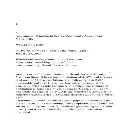 16Assignment Windshield SurveyCommunity Assignment.docx