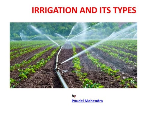 Irrigation water management | PPT