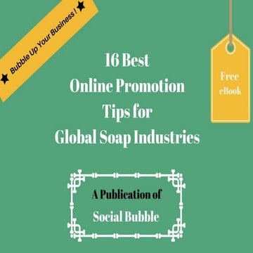 16 best online promotion tips for global soap industries | PDF