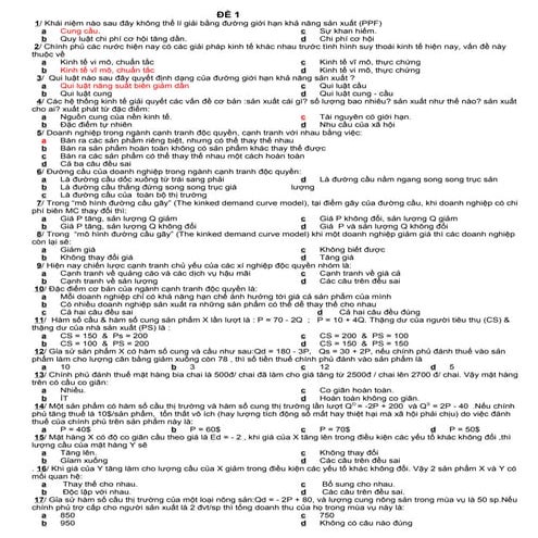 16 bộ đề ktvm có đáp án | DOC