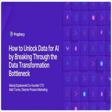 Presented at CDOIQ 2024: How to Unlock Data for AI by Breaking Through ...