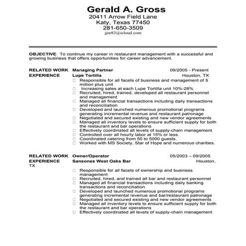 jerry resume 2015 #1 | DOC