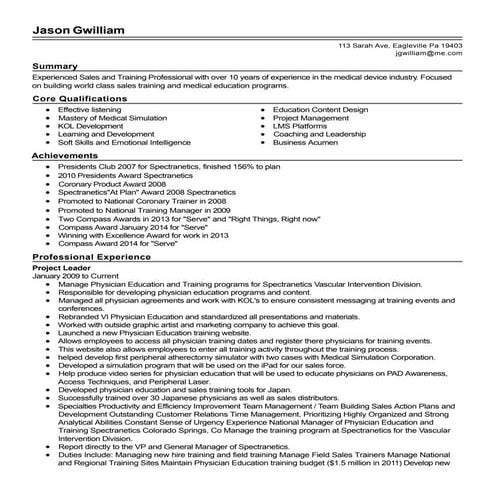Jason Gwilliam Resume 1 (1) | PDF