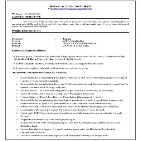 preetham (1) | DOC | Civil Engineering Industry | Industries