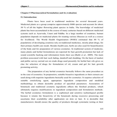 16 chapter 5 pharmaceutical formulation and its evaluation | PDF