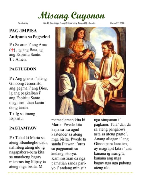 Bisita Iglesya Prayer | PDF