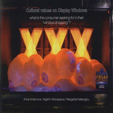 Cultural values on Display Windows what is the consumer seeking for in ...