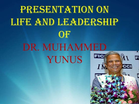 Muhammad Yunus | PPT