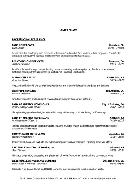 Sammer Mudawar Professional Real Estate Resume | PDF