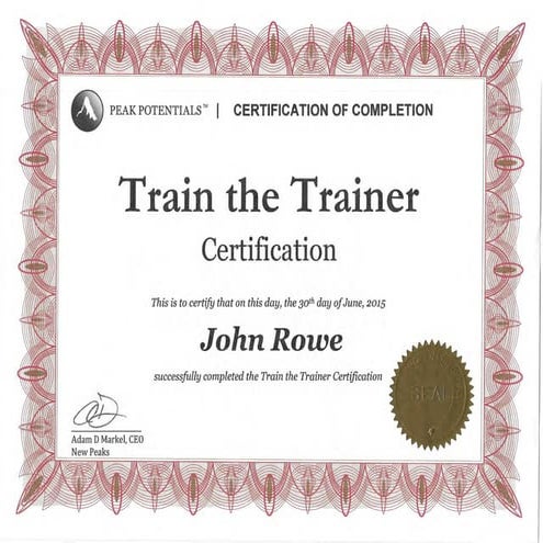 TTT Certificate | PPT
