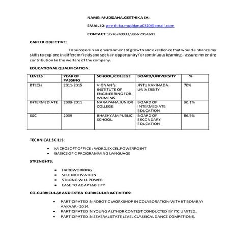 resume | DOCX | Technology & Computing
