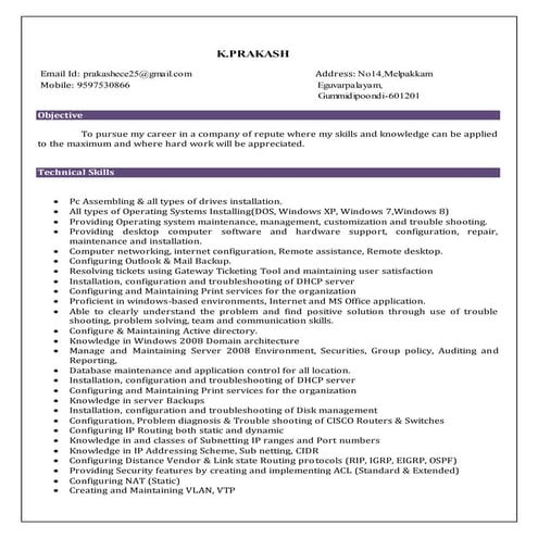 Bhaskar Resume | PDF