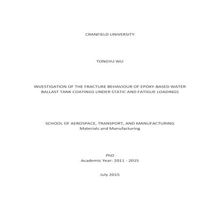 T Wu PhD thesis 2015 | PDF | Physics | Science