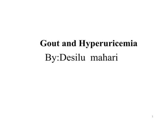 Gout | PPT