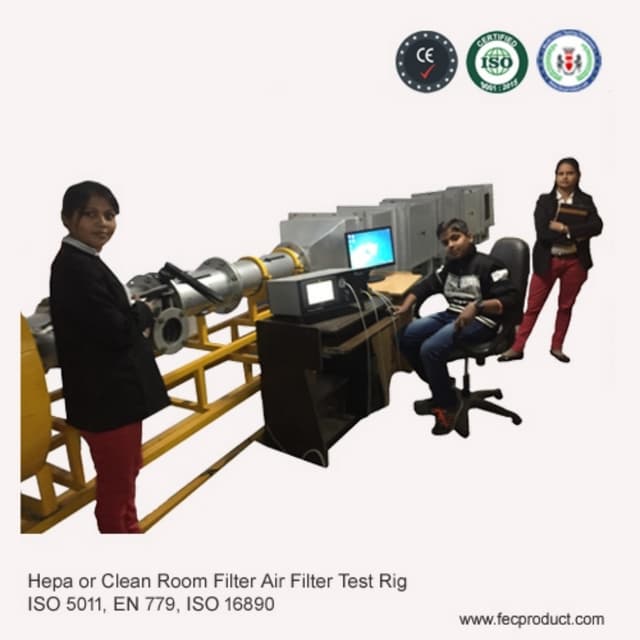 16) hepa or clean room filter air filter test rig iso 5011, en 779, iso ...