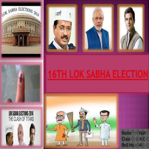 Basics of election in India and the parties involved | PPTX