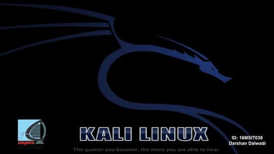 Kalilinux | PPT