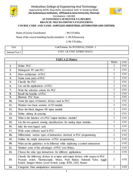 PLC Ladder Programming [Mechatronics] | PDF