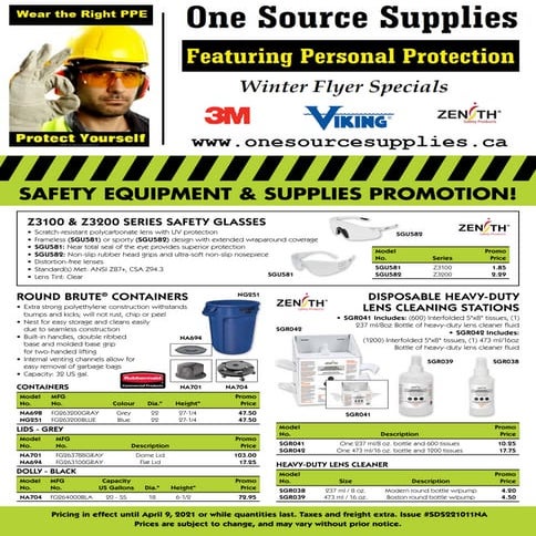 2nd Winter Flyer Specials Safety Equipment & Warehouse Supplies till ...