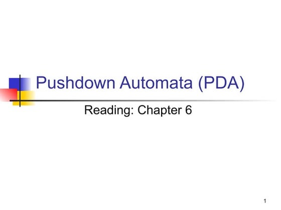 Push Down Automata (PDA) | TOC (Theory of Computation) | NPDA | DPDA | PPT