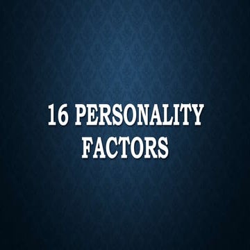 Personality Factor.pptx