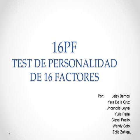 Test de Personalidad de 16 factores.pptx
