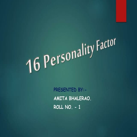 16pfpresentation 140307023751-phpapp01 | PPT