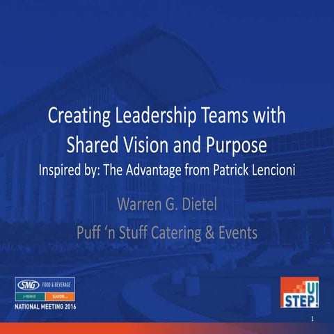 2016 SMG Food & Beverage Director's Meeting - Leadership | PPT
