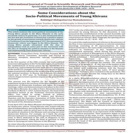 The history of the Kokand Khanate in the press of Turkestan (According ...